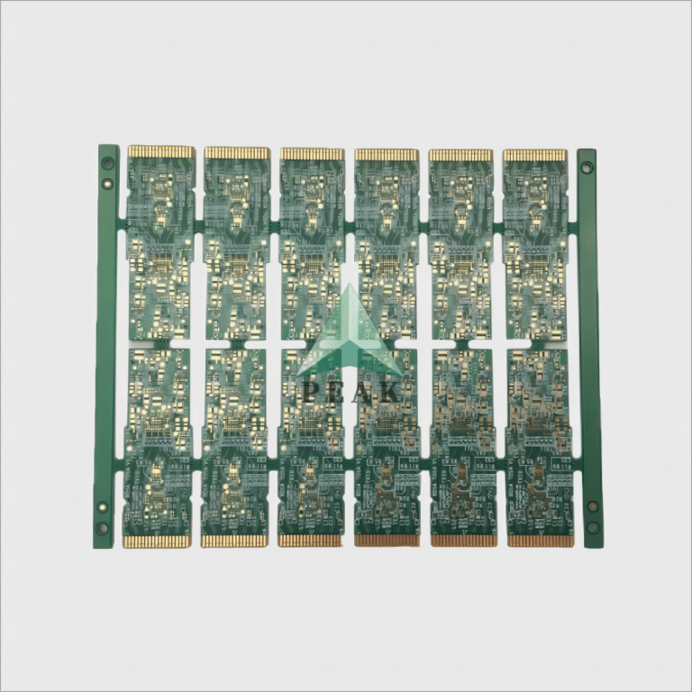 Advanced 8 Layers Optical Module Step Gold Finger Megtron7 High Speed PCB