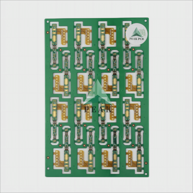 4 Layers 1+N+1 Structure (L1-2;L2-3;L3-4) Small Format ENIG HDI Rigid-Flex PCB